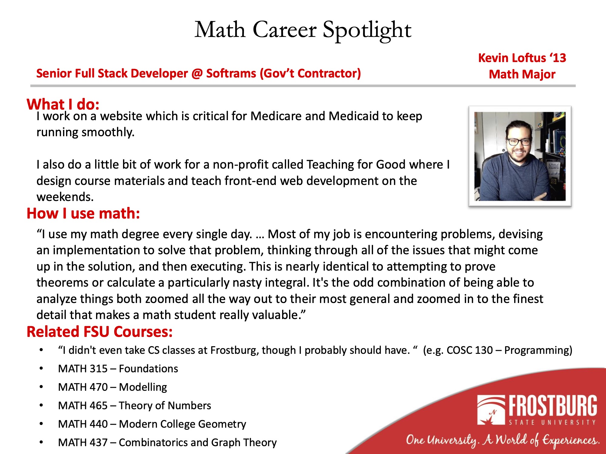 Math Career Spotlights