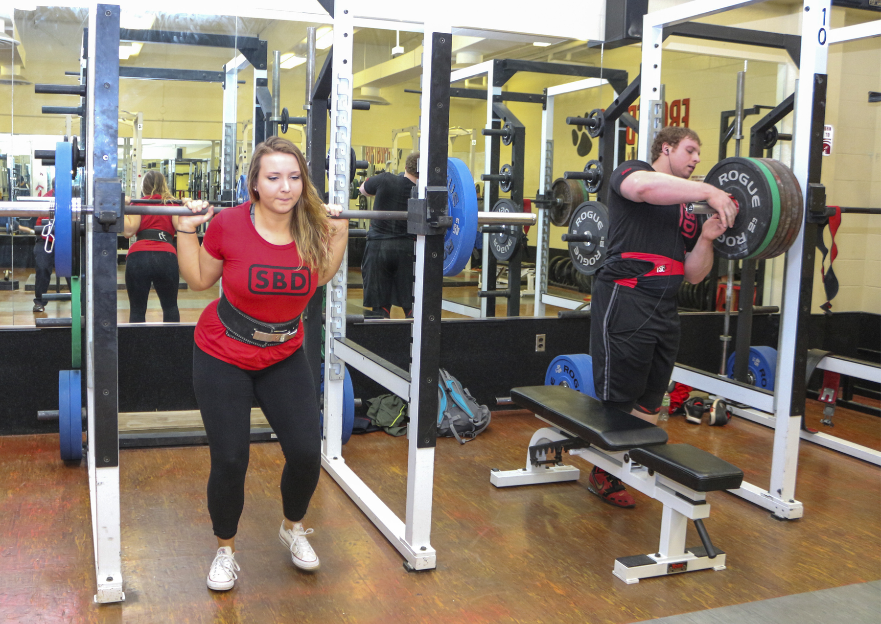 Students Ingrid Braun and her coach Tristan Nazelrod Follow the “Road ...